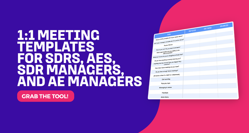 SDR Coaching Program: Template